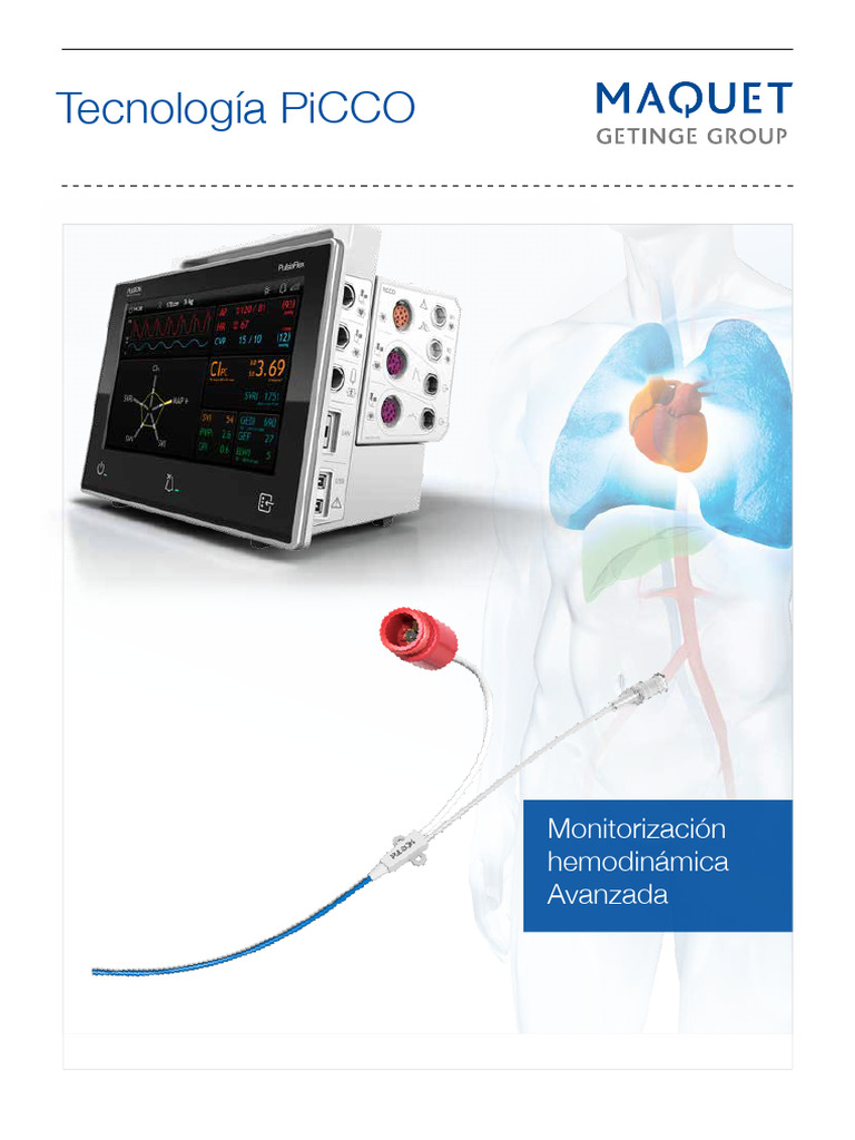 Manual de Funcionamiento de PiCCO | PDF | Presión sanguínea | Hemodinámica