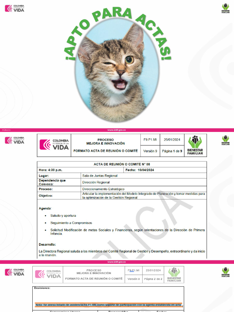 Apto para actas 3.05.2024 | PDF