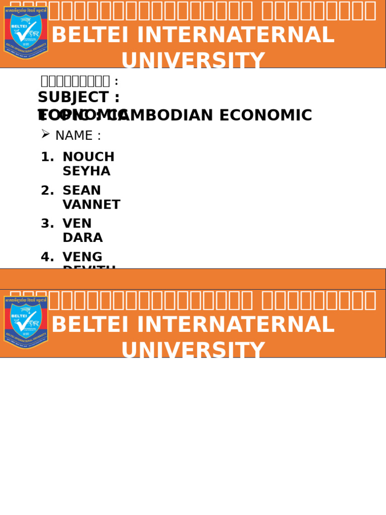 Presentation1 For Economic | PDF