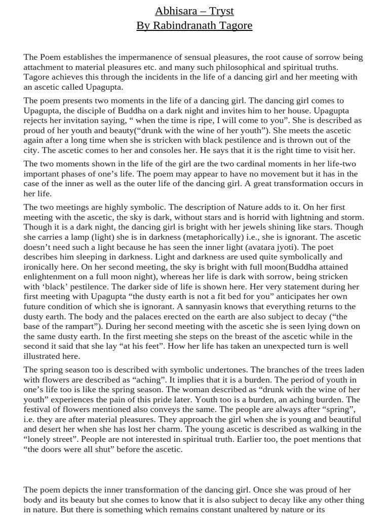 Abhisara-_The_Tryst | PDF | Asceticism