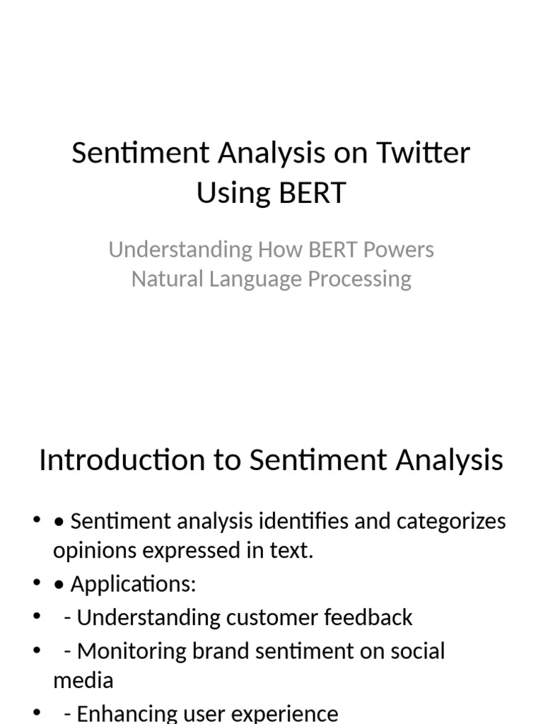 BERT Sentiment Analysis Twitter | PDF | Applied Mathematics | Information Science
