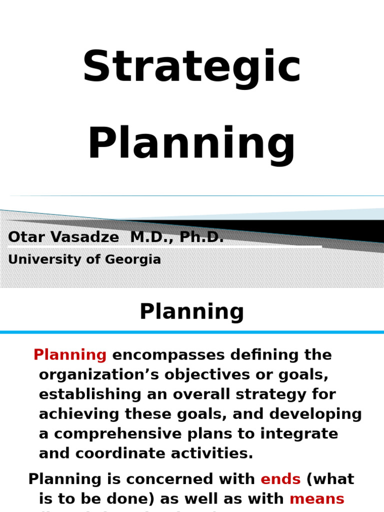 04-Strategic Planning | PDF | Strategic Planning | Swot Analysis