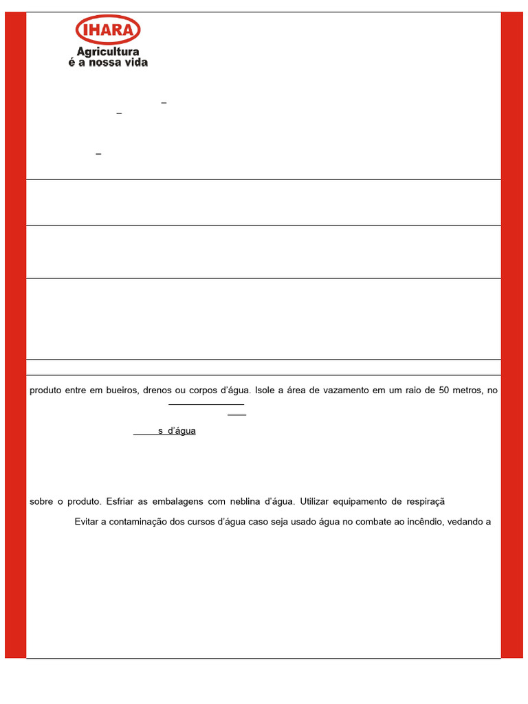 Ficha de Emergência: Pesticida MospiLan WG | PDF