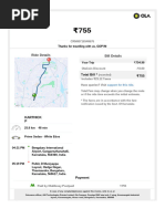 Ola Cab Invoice Format and Details | PDF | Invoice | Payments