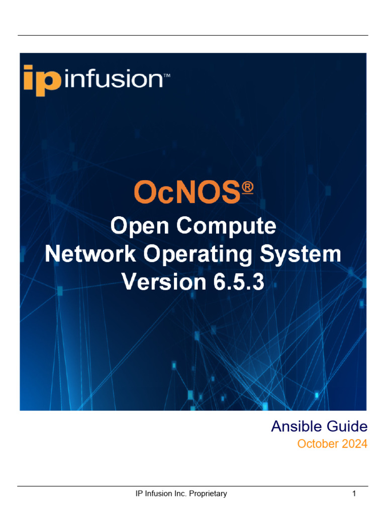 ocnos-ansible-guide | PDF | Parameter (Computer Programming) | Network Protocols