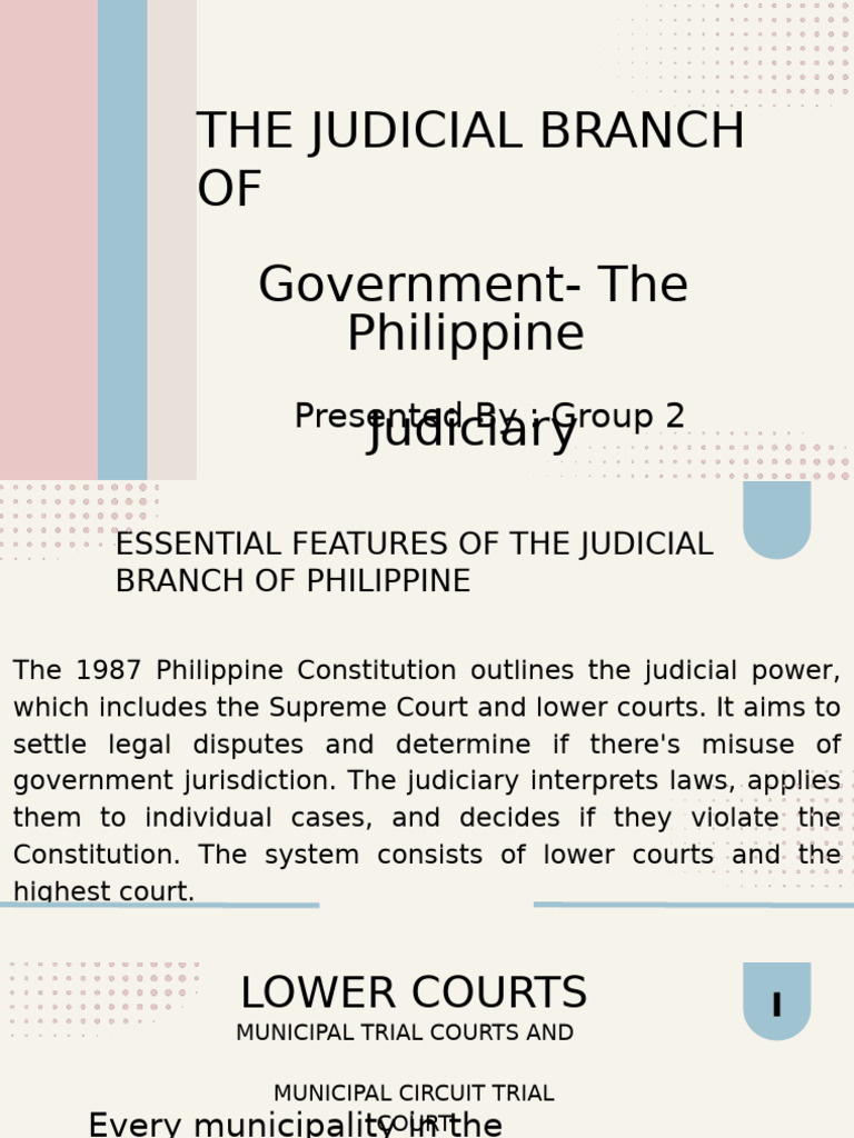 Overview of the Philippine Judiciary | PDF | Supreme Court Of The ...