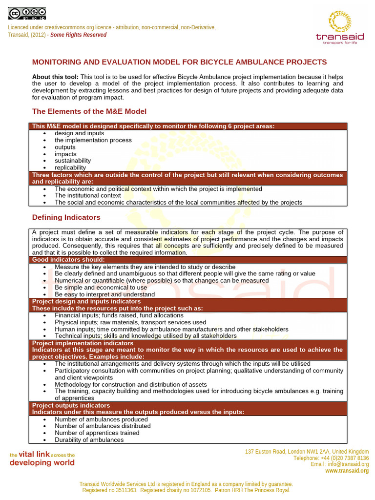 8 Monitoring and Evaluation Tool New | PDF | Community | Quantitative ...