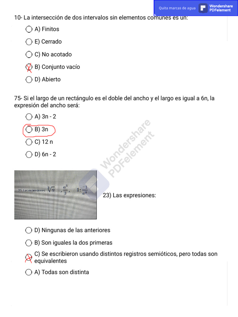 Test Forma C | PDF | Ecuaciones | Factorización