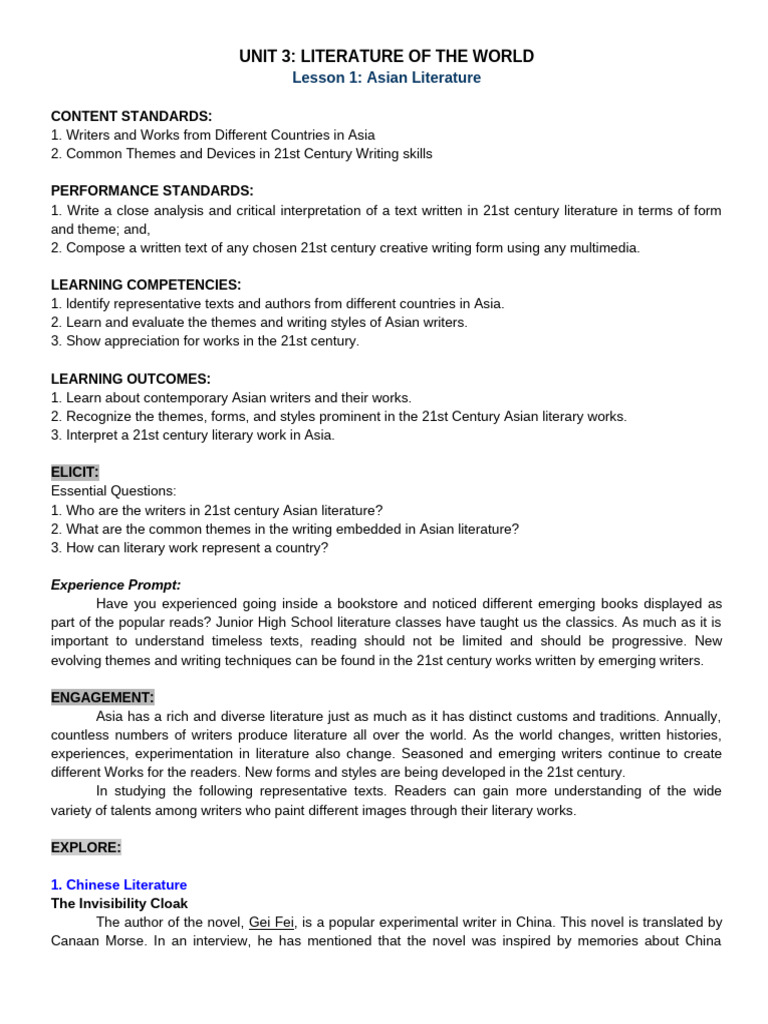 UNIT-3_-LESSON-1 | PDF