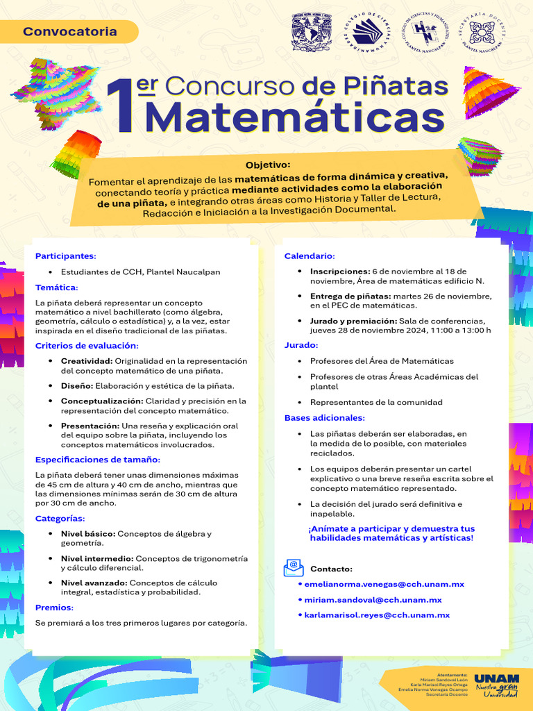 Pinatas Matematicas 2024 | PDF | Matemáticas | Science