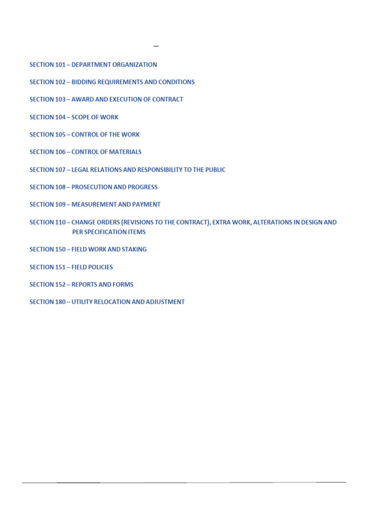 Construction Manual Division 100 | PDF | Specification (Technical ...