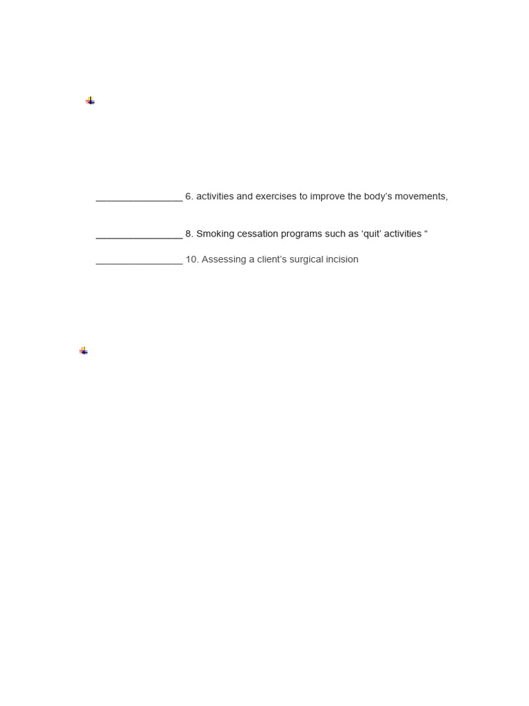 Maternal Care Nursing Learning Activities | PDF