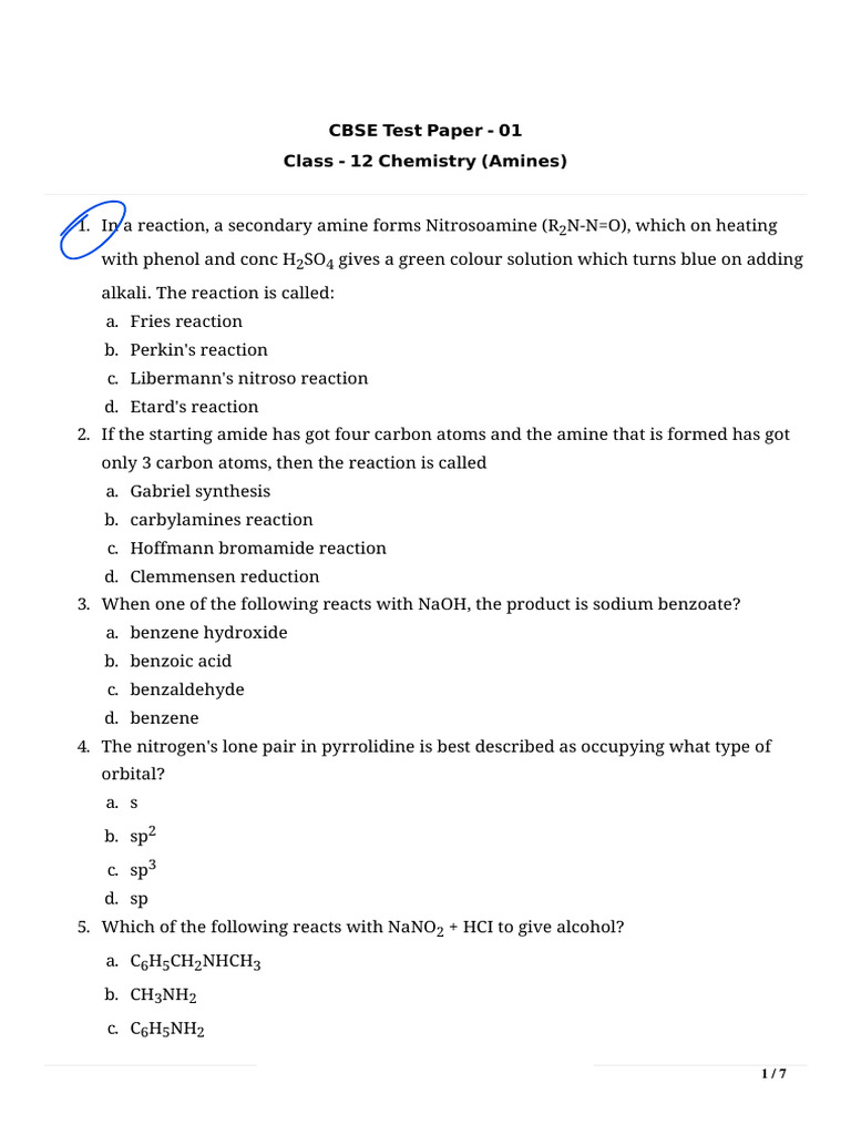 Amines 1 | PDF | Amine | Chemical Substances