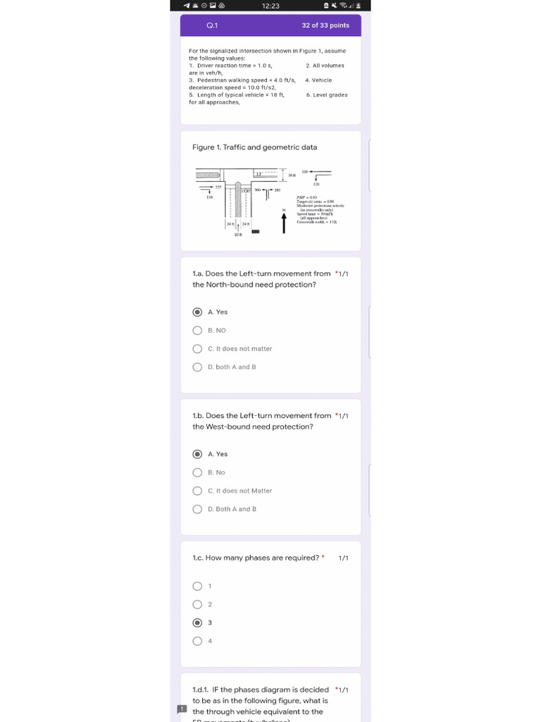 Sheet 6 (Signalized Intersections) | PDF