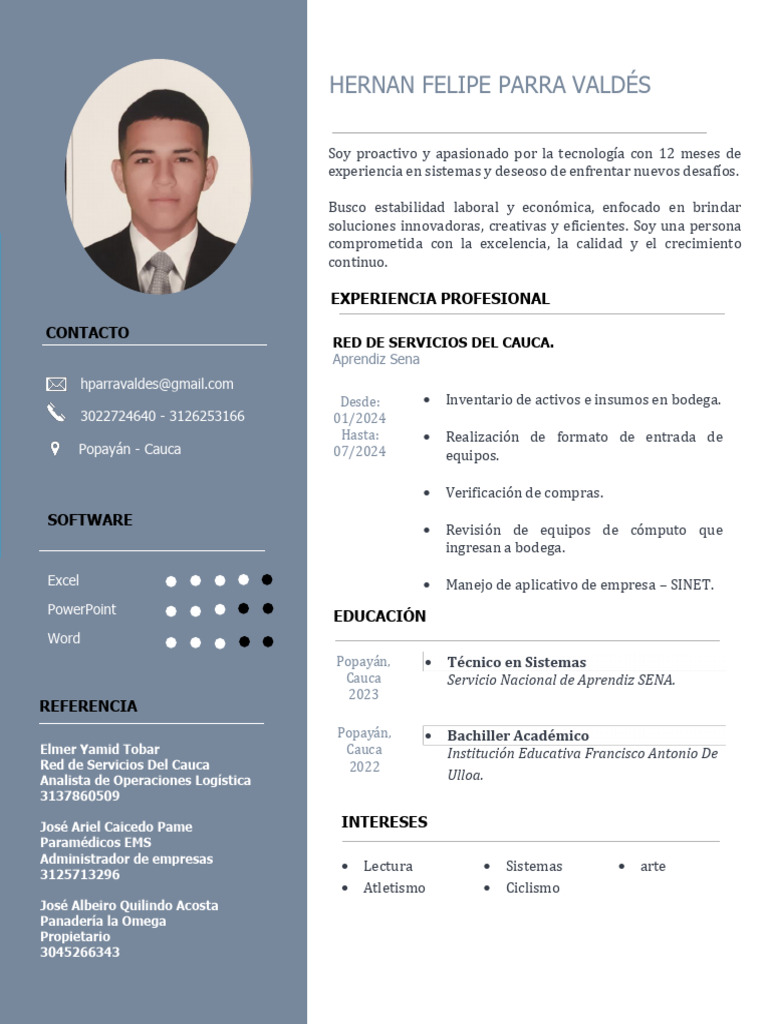 Hoja de Vida Felipe Valdes | PDF