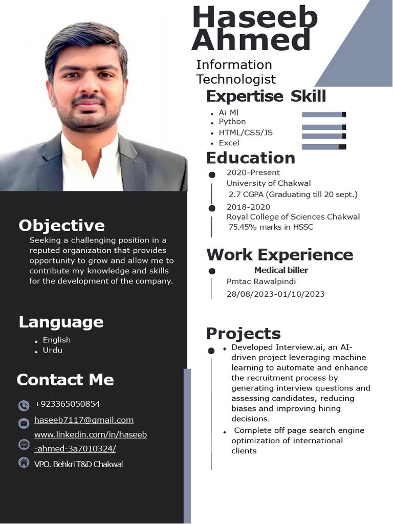 Haseeb Ahmed - CV | PDF