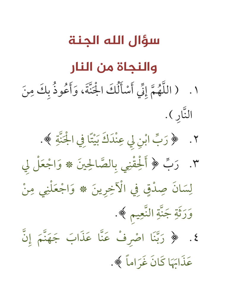 100 Duaa 1 52 4 | PDF