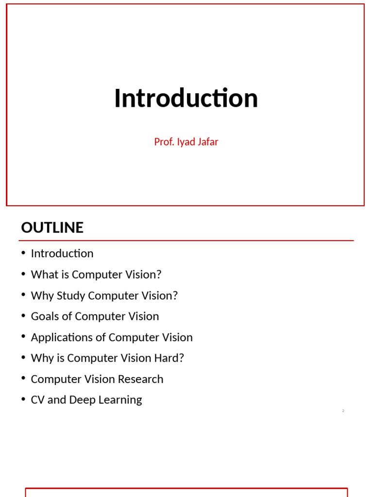 01 - Introduction | PDF | Computer Vision | Visual Perception
