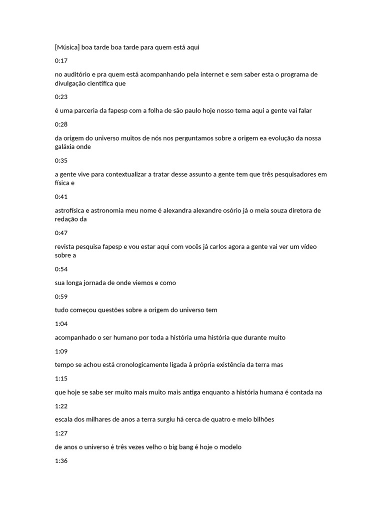 resumo da origem do universo | PDF | Buraco negro | Universo