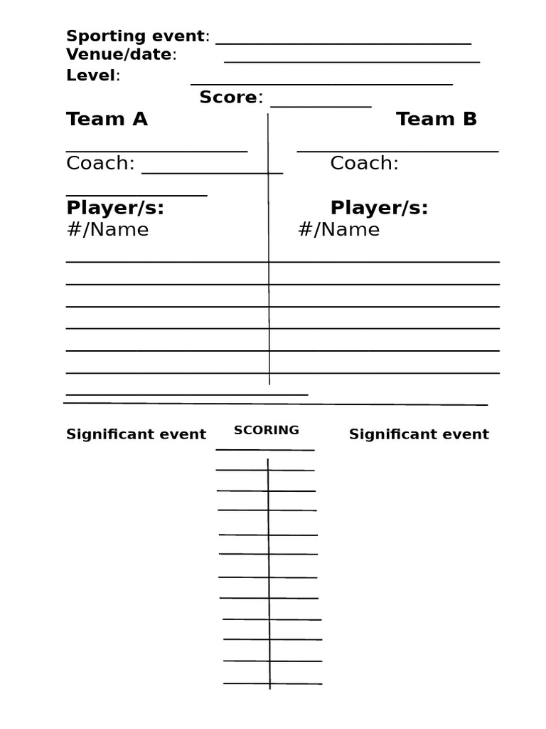 Sport Template For Sport Coverage | PDF