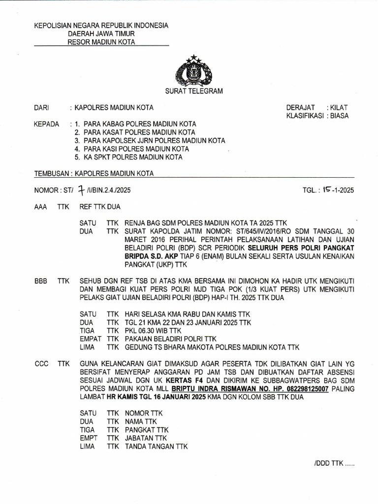 Acc ST Beldi Ujian Smt-I 2025 | PDF