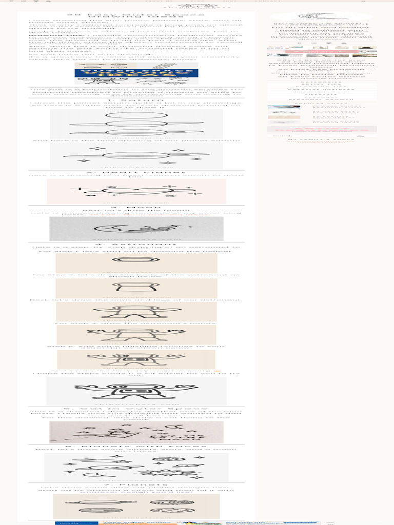 20 Easy Outer Space Drawing Ideas | PDF | Drawing