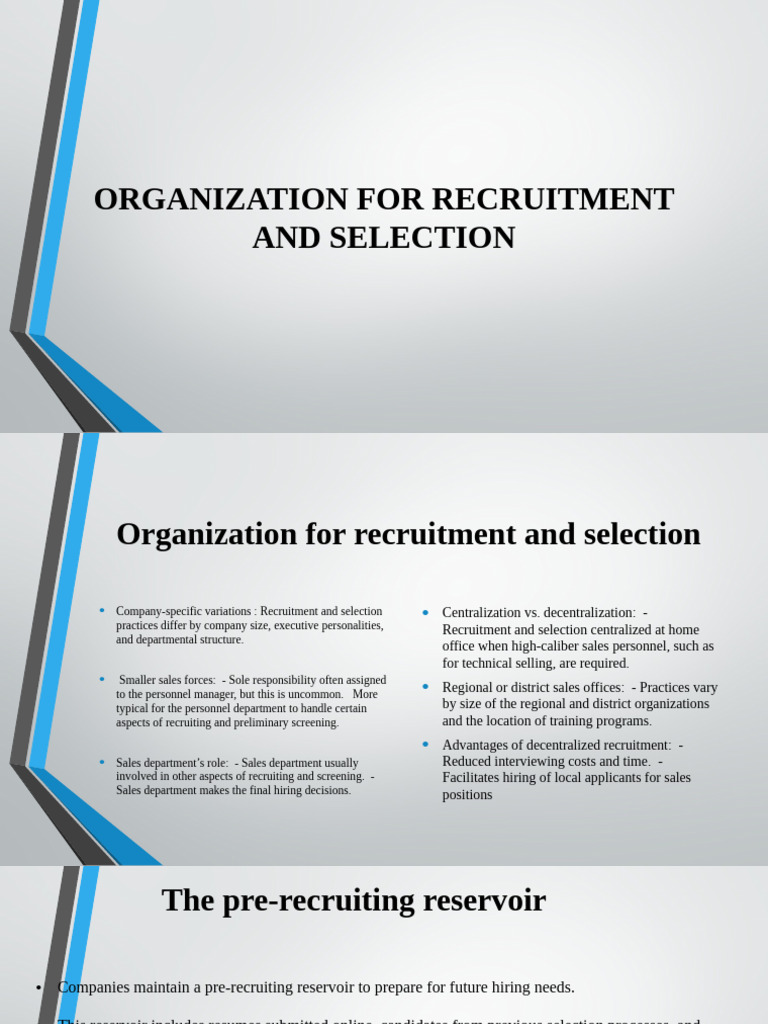 Recruitment and Selection Strategies | PDF | Recruitment | Business