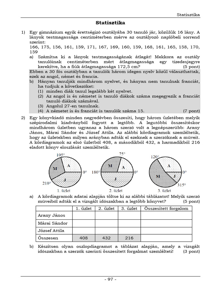 097 105 Statisztika FL | PDF