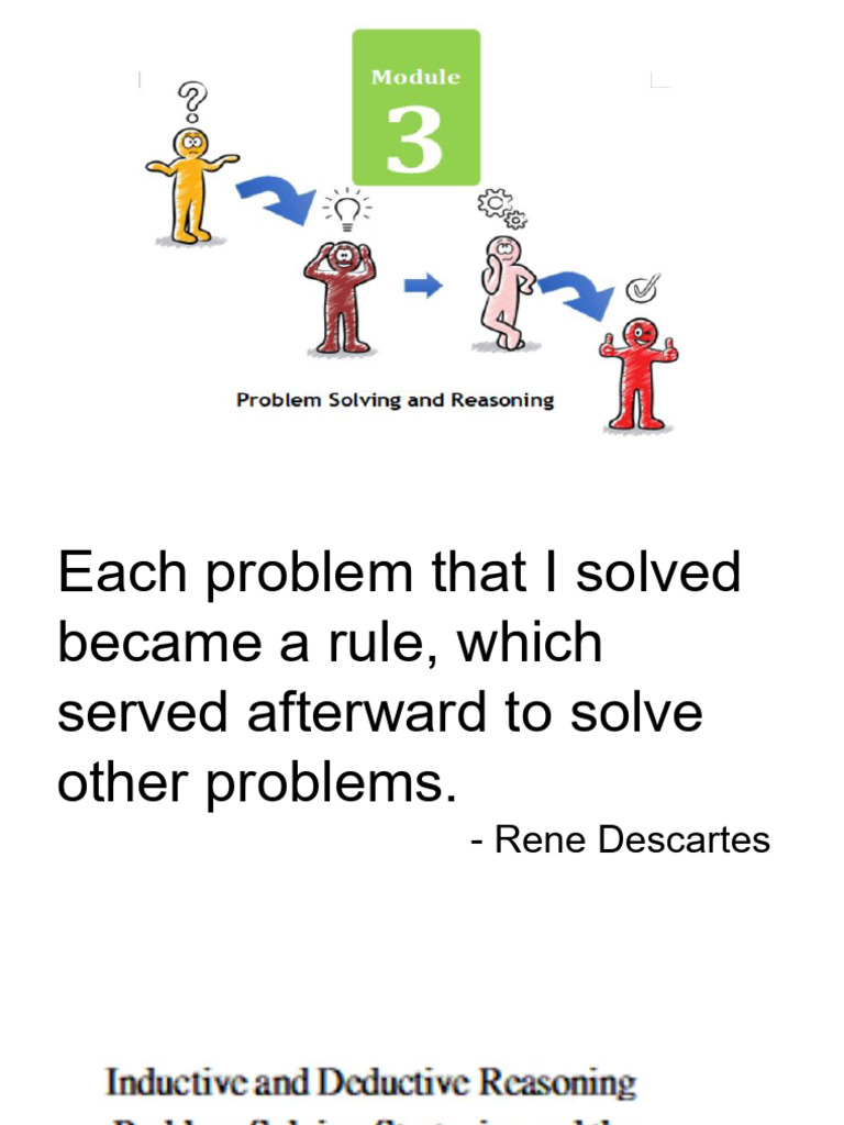 MMW Module 3 Problem Solving and Reasoning | PDF