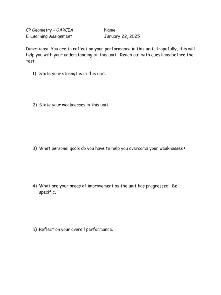 E-Learning Assignment For January 22 2025 | PDF