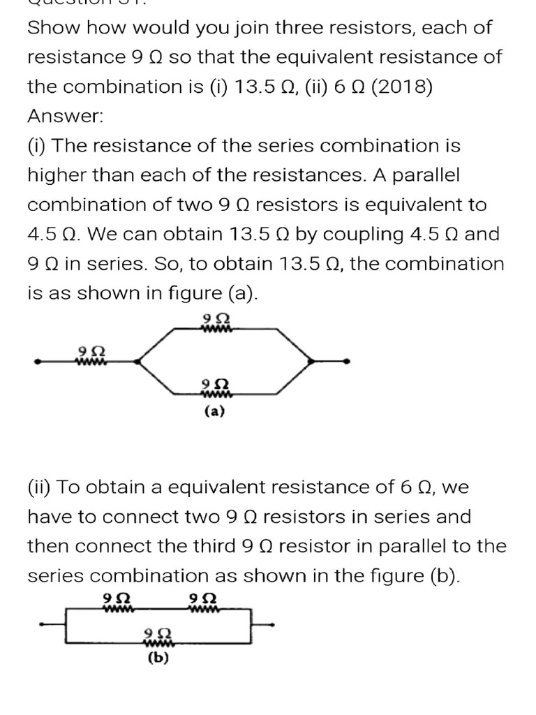Physics Problems Electricity | PDF | Electrical Resistance And ...