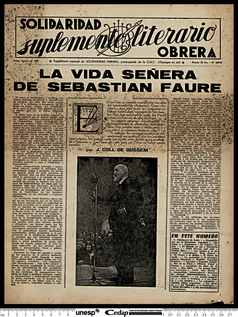 Sebastián Faure: Humanismo y Justicia Social | PDF