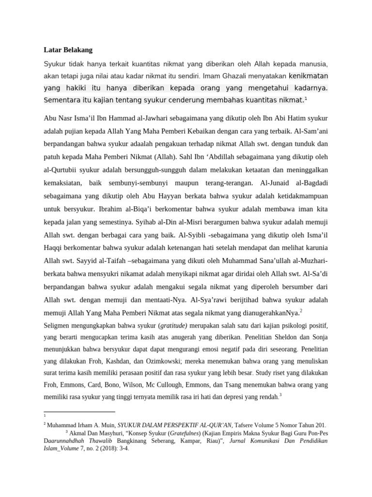 Latar Belakang alfi | PDF