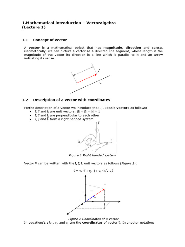 VECTORALGEBRA | PDF | Euclidean Vector | Line (Geometry)