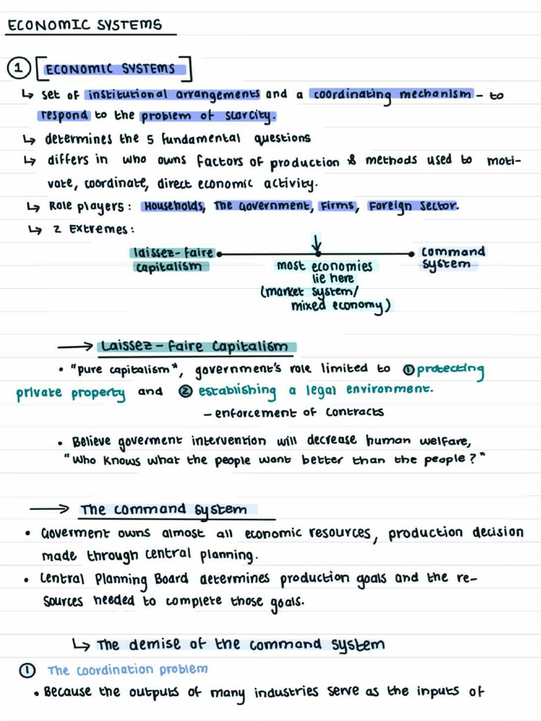 Chapter 2 - Economic Systems | PDF