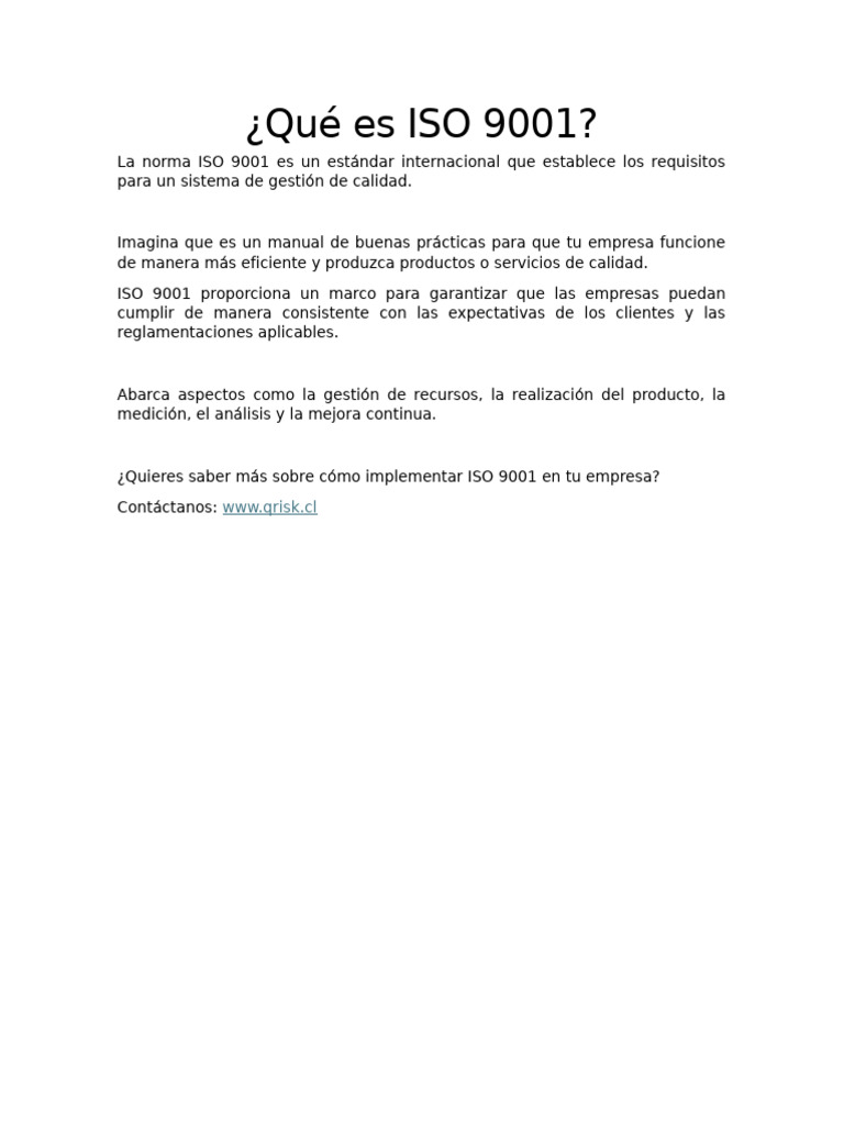 Flyers ISO 9001 Ene 25 | PDF | Business | Calidad (comercial)