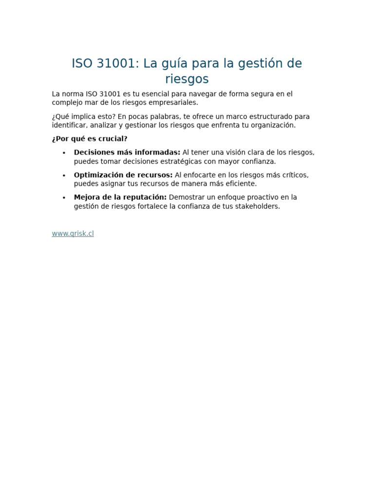 Artículo ISO 31001 Dic 24 | PDF