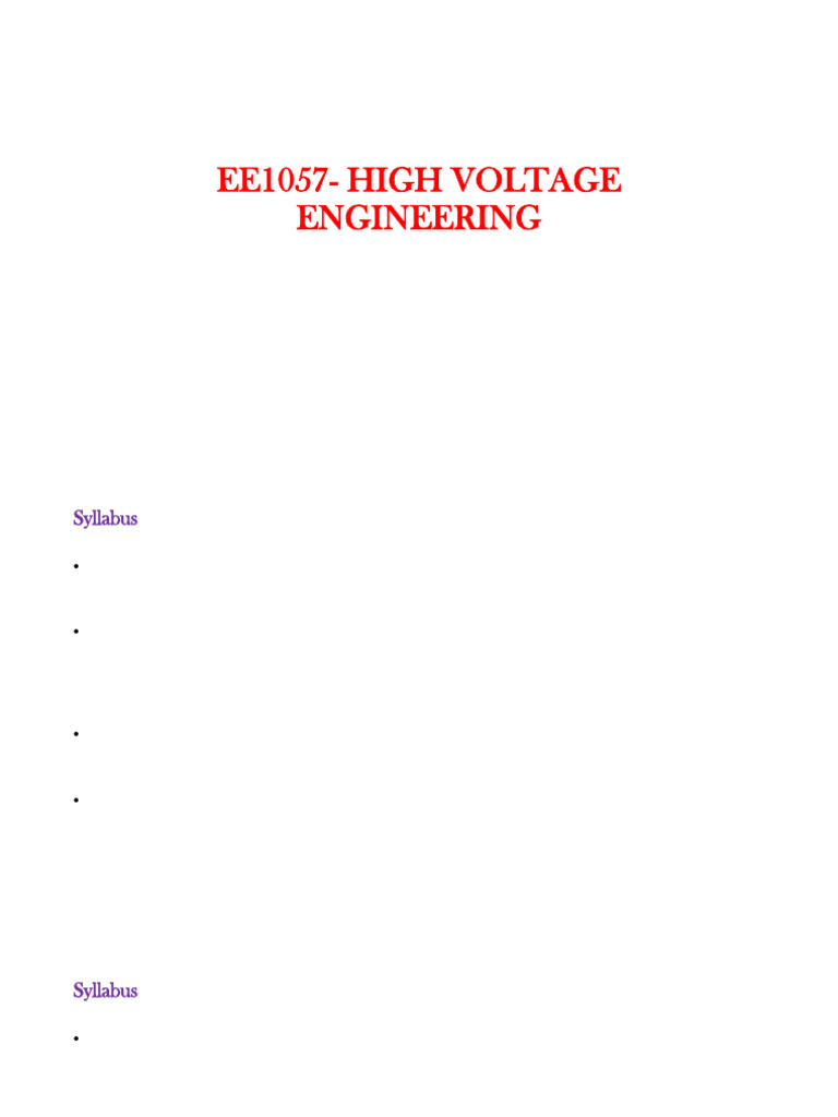 Module 1 | PDF | Lightning | Electrical Breakdown