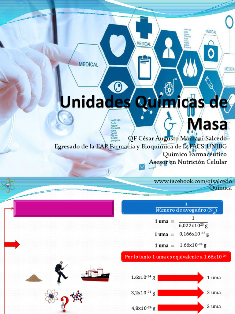Unidad 10 Unidades Químicas de Masa | PDF | Química | Unidades de medida