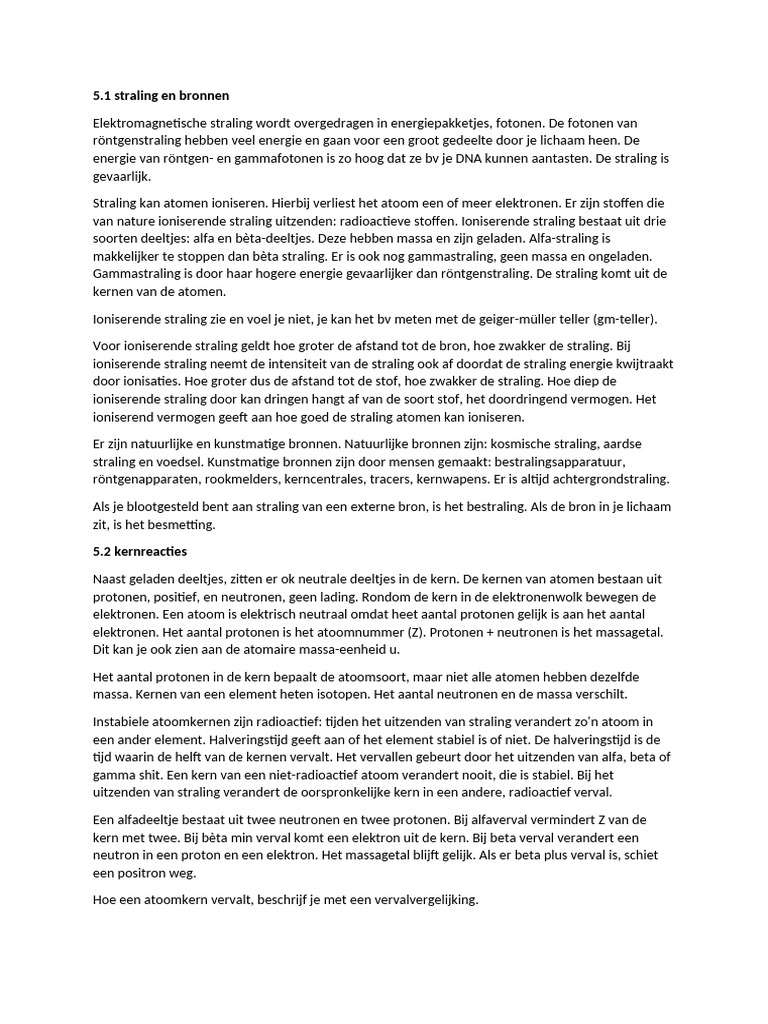 Samenvatting Hoofdstuk 5 | PDF