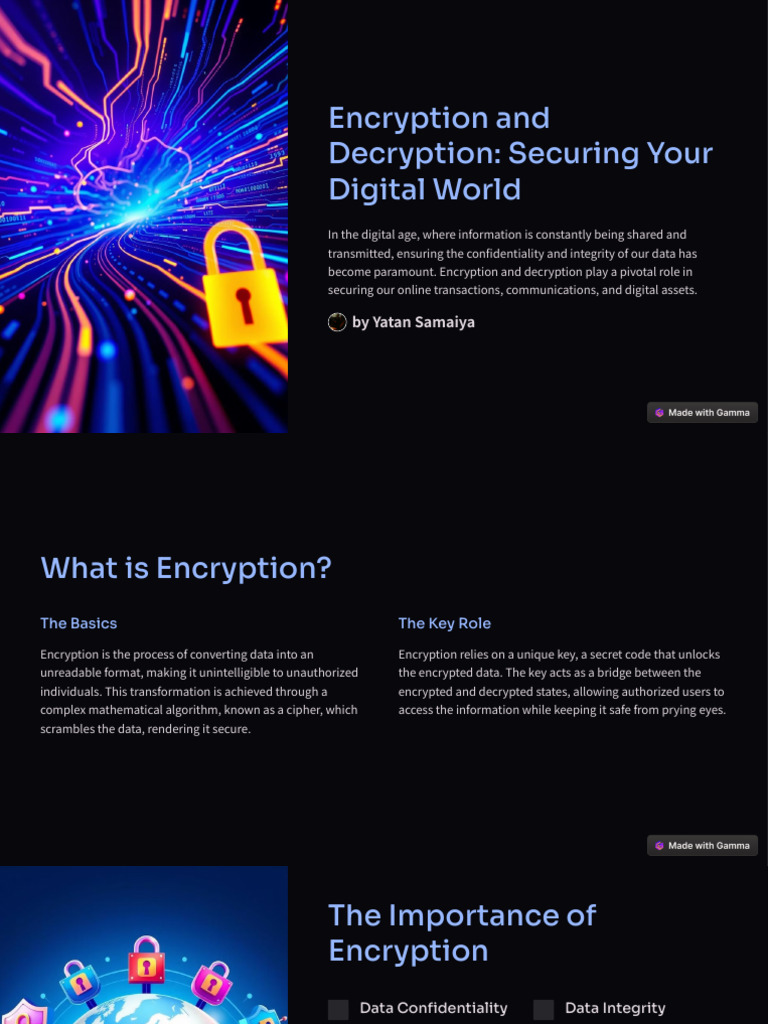 Encryption and Decryption Securing Your Digital World | PDF ...