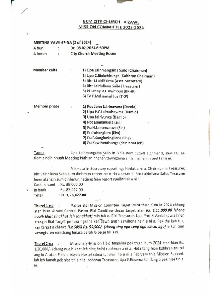 Mission Committee | PDF