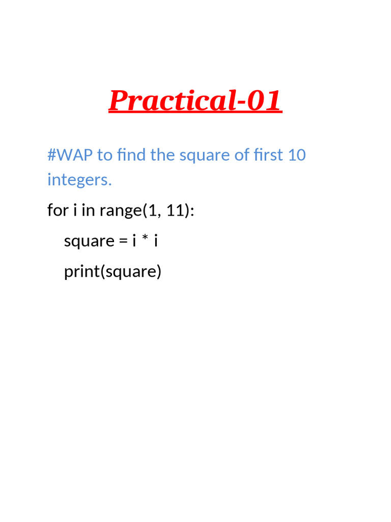 Practical No Pdf Parameter Computer Programming Computing