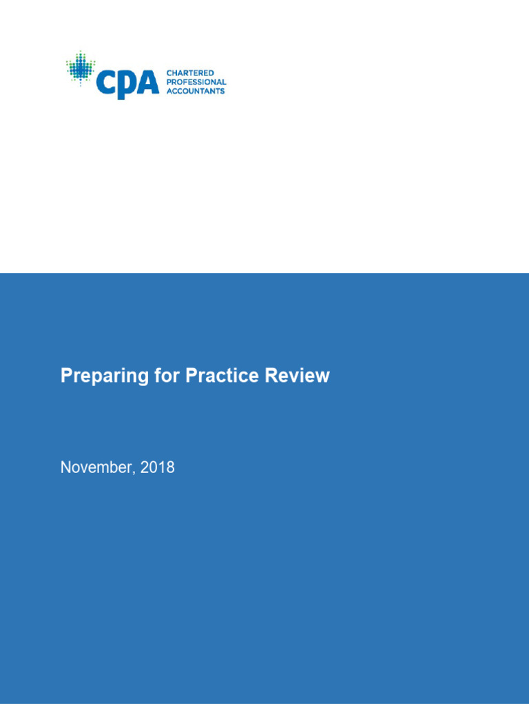 Preparing For Practice Review | PDF | Audit | Regulatory Compliance