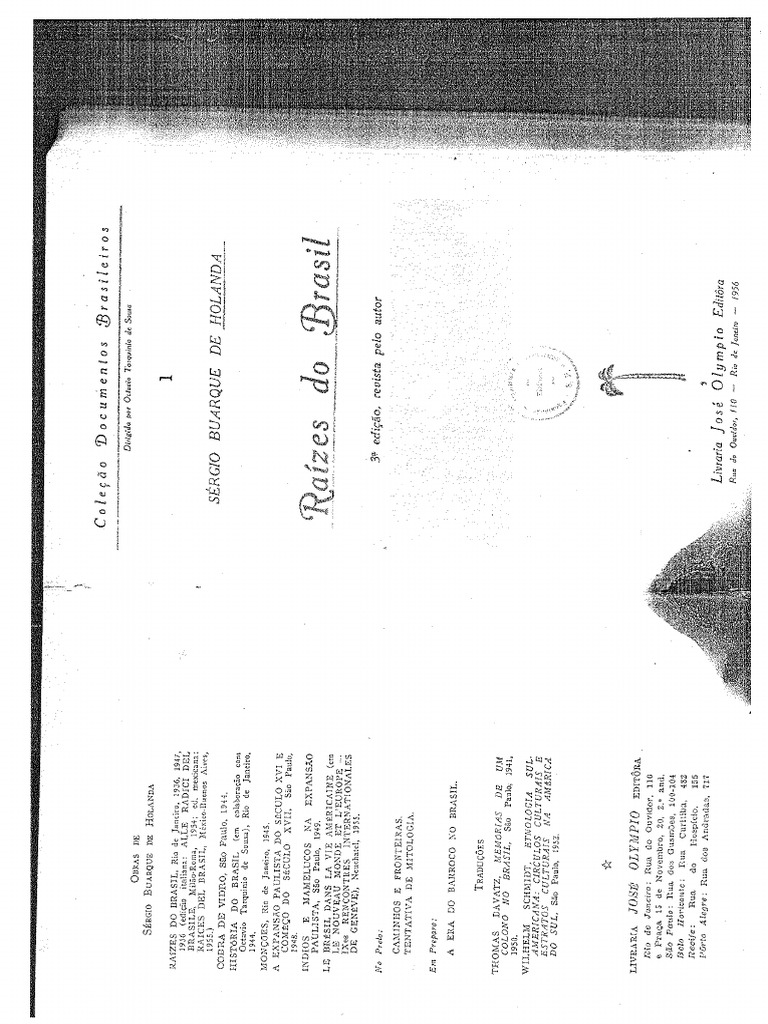 HOLANDA, Sérgio O Home Cordial in Raízes Do Brasil | PDF