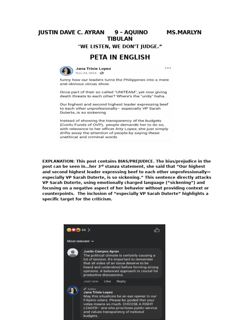 ENGLISH PETA | PDF