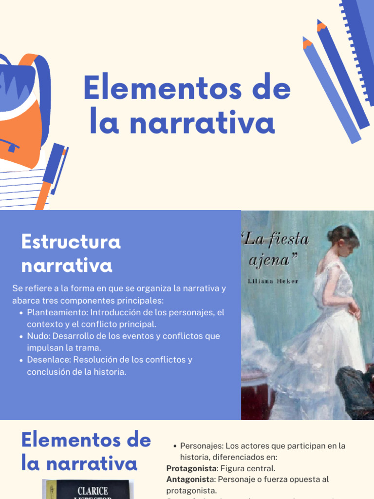 Elementos de La Narrativa | PDF
