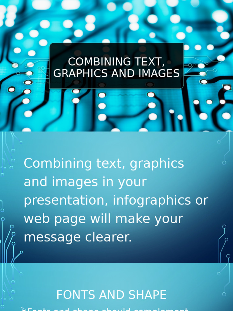 Combining Text, Graphics and Images | PDF