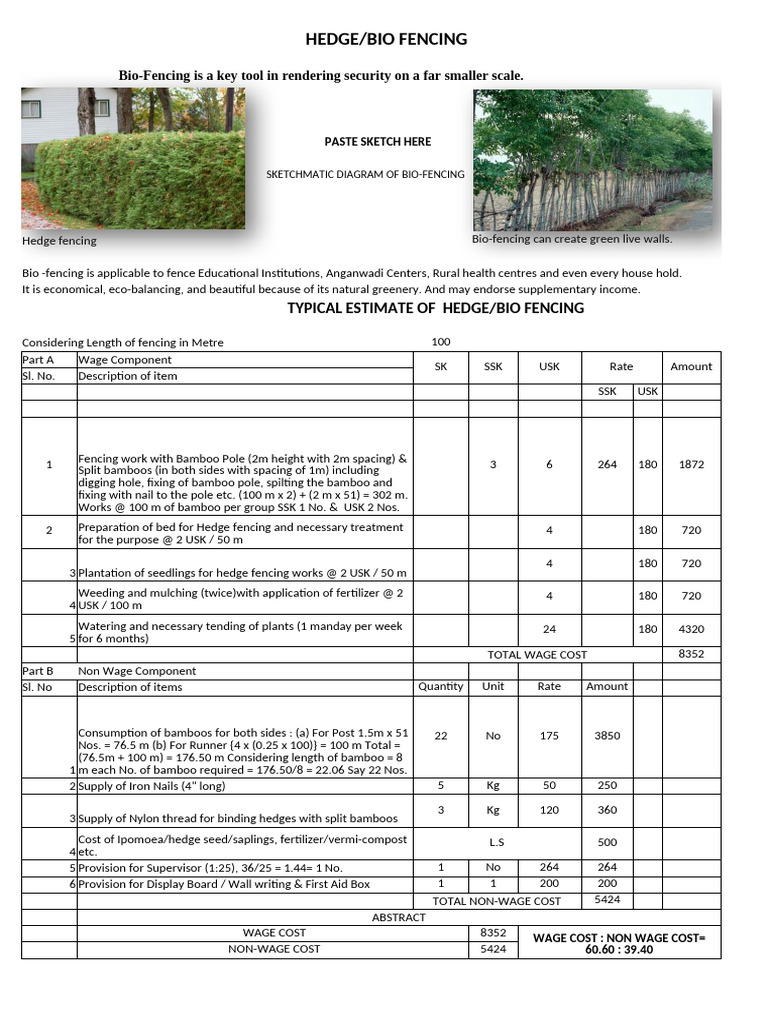 Bio Fencing | PDF | Botany | Agriculture