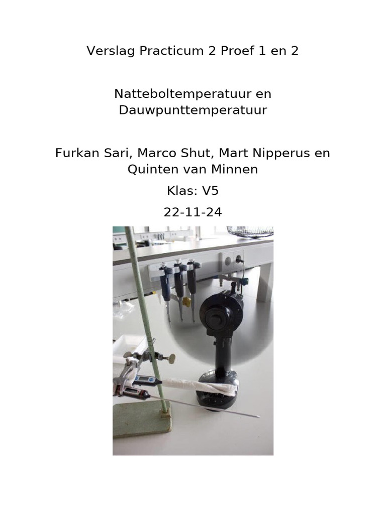 Practicum 2 proef 1 en 2 | PDF